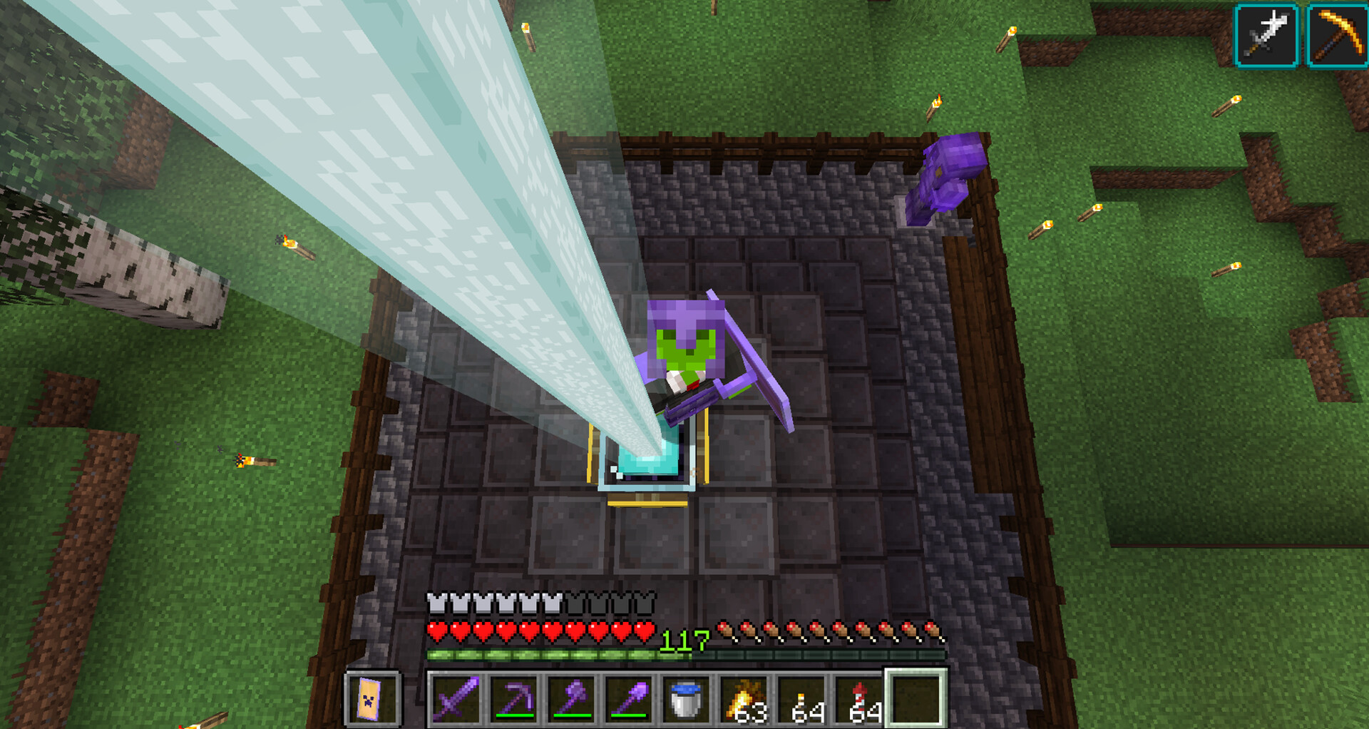 FULL BEACON + RUINE TOWN Minecraft Map