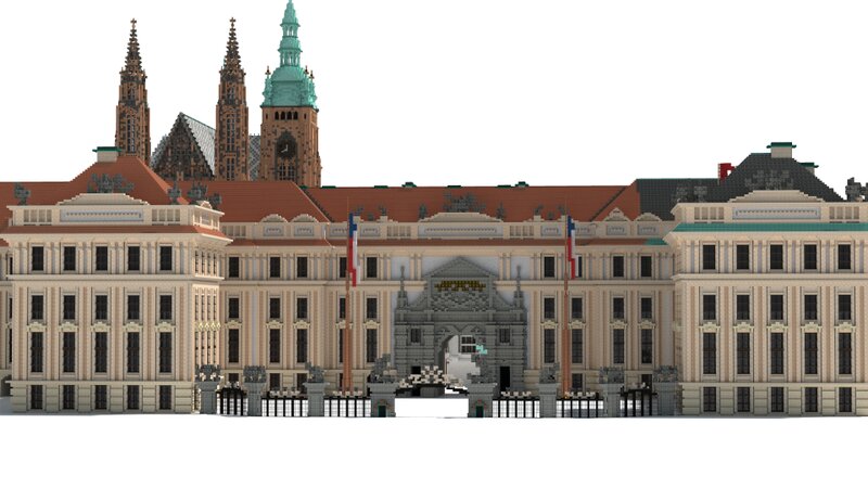 Prague castle with St. Vitus cathedral | Krysot | stage 35% (with ...