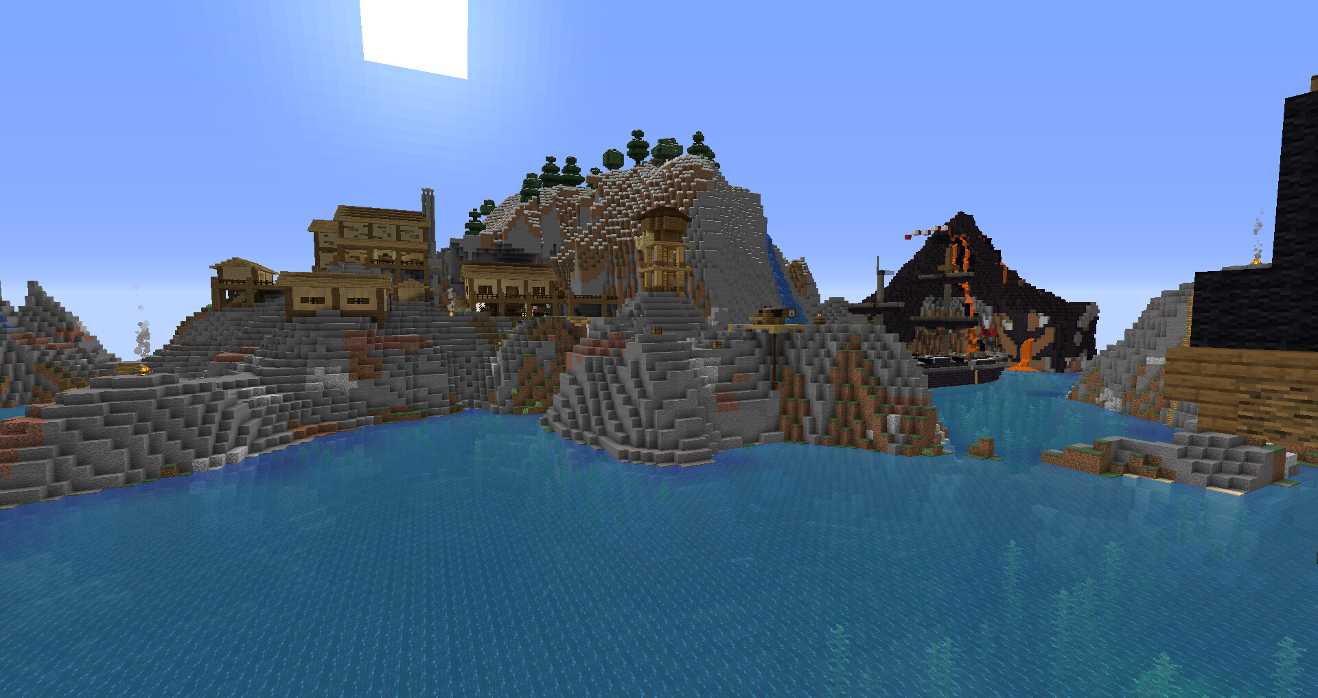 Sea of Thieves themed Pirate Outpost Minecraft Map