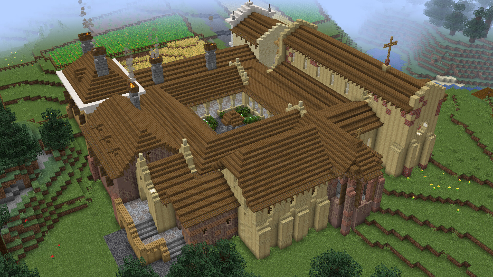 Renaissance/Baroque Monastery 1.17 Minecraft Map