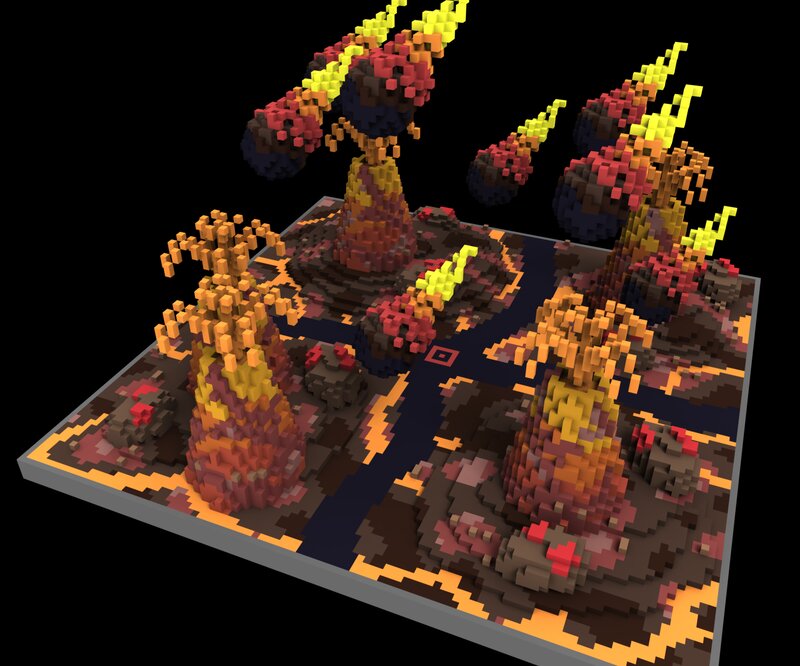 Volcanic Nether KOTH [100x100] Minecraft Map