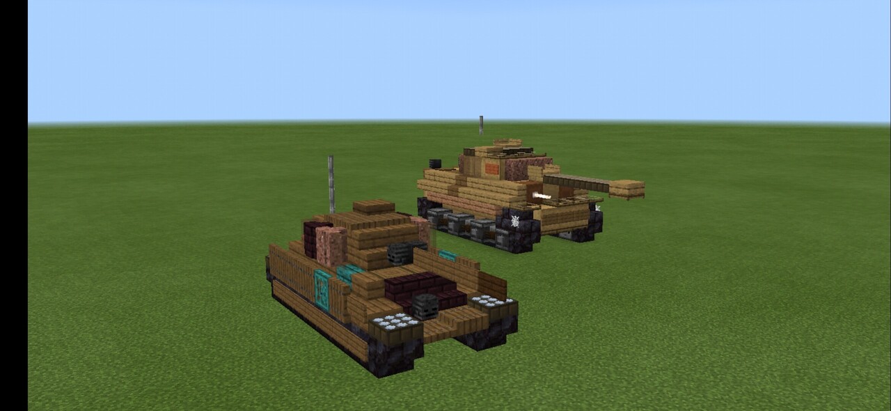 Tiger I Kuromorimine and Pz. IV Ankou (GuP) Minecraft Map