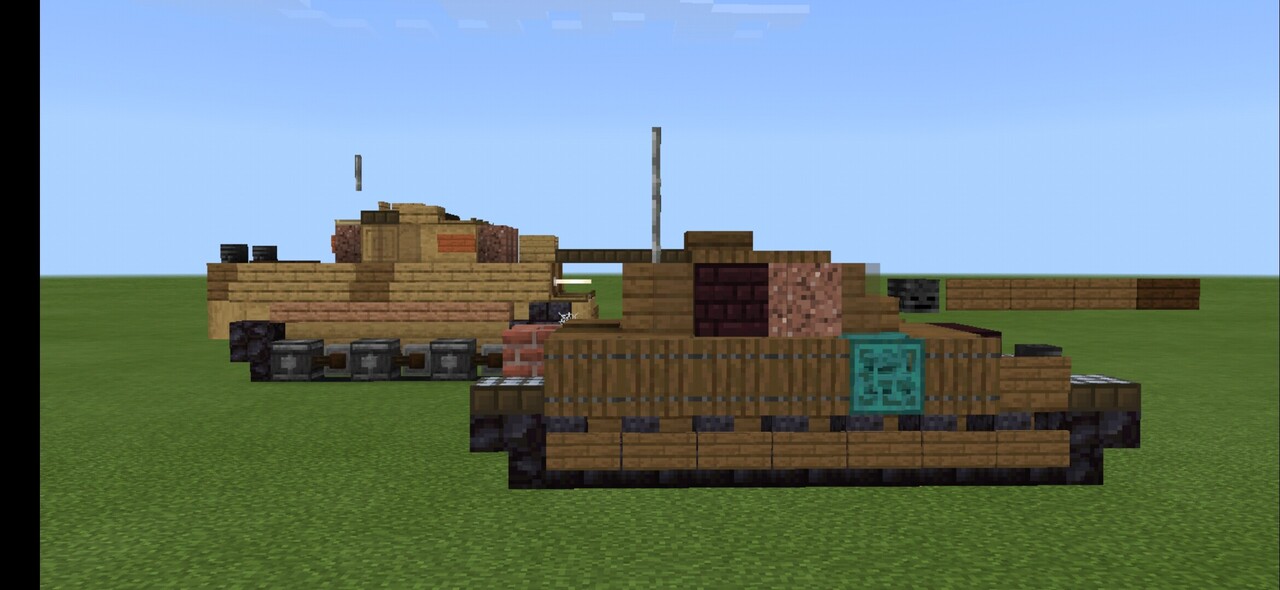 Tiger I Kuromorimine and Pz. IV Ankou (GuP) Minecraft Map