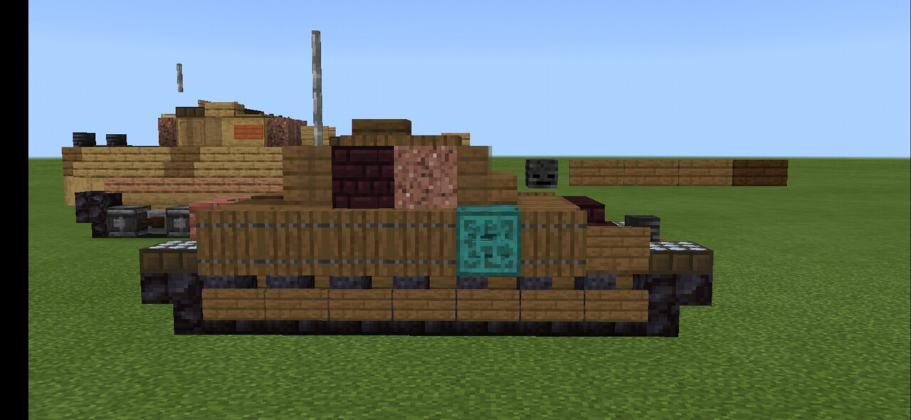 Tiger I Kuromorimine and Pz. IV Ankou (GuP) Minecraft Map