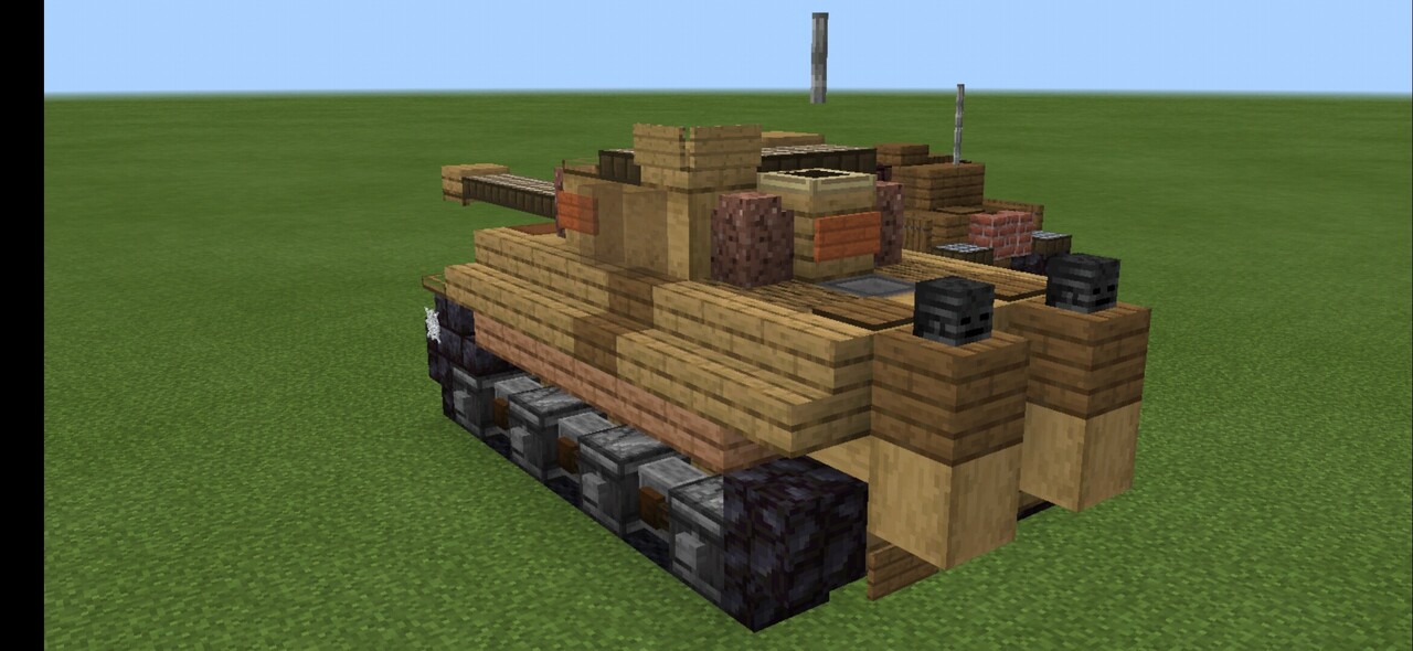 Tiger I Kuromorimine and Pz. IV Ankou (GuP) Minecraft Map