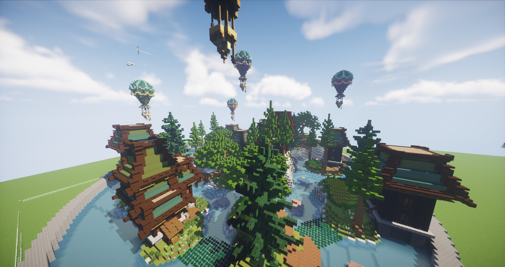 Balloon Town Hub | 1.8+ Minecraft Map