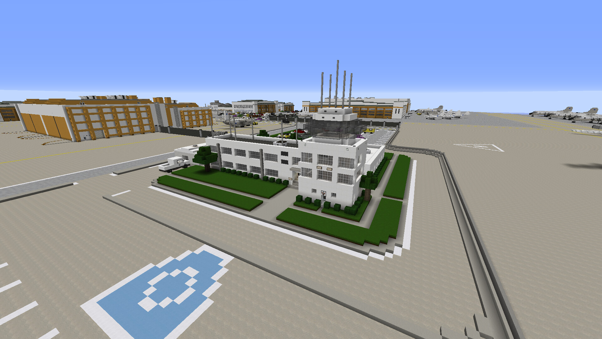 Flight Control Tower Minecraft Map