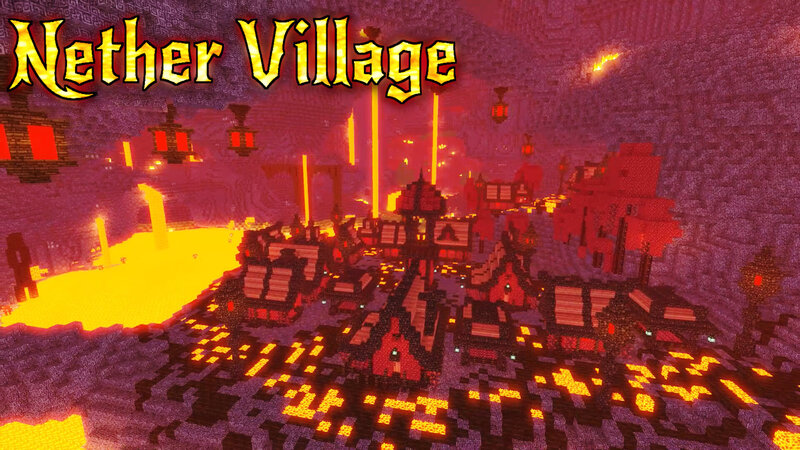 nether village Minecraft Map
