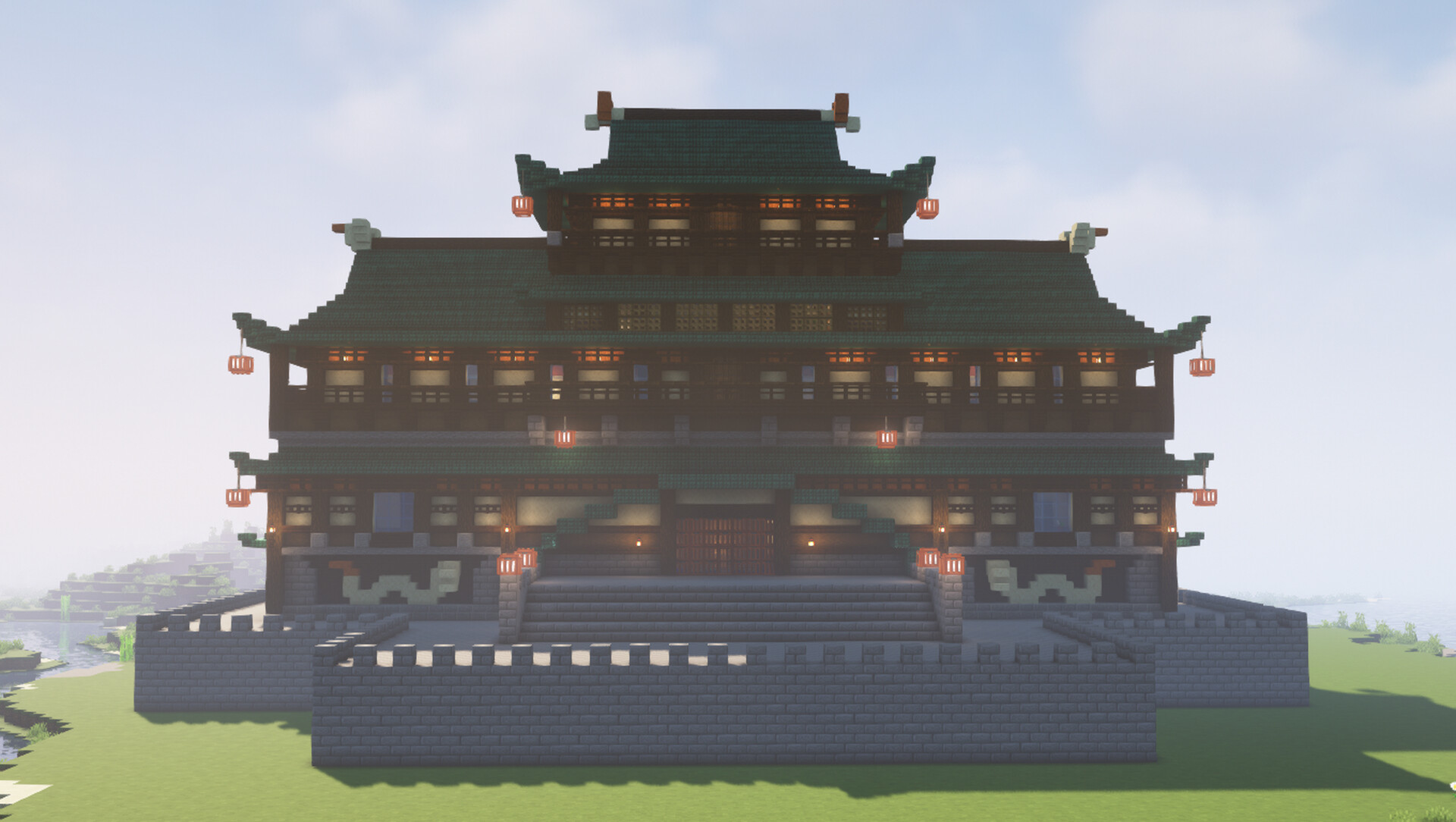 Japanese Fortress (LITEMATICA, 1.17.1) Minecraft Map