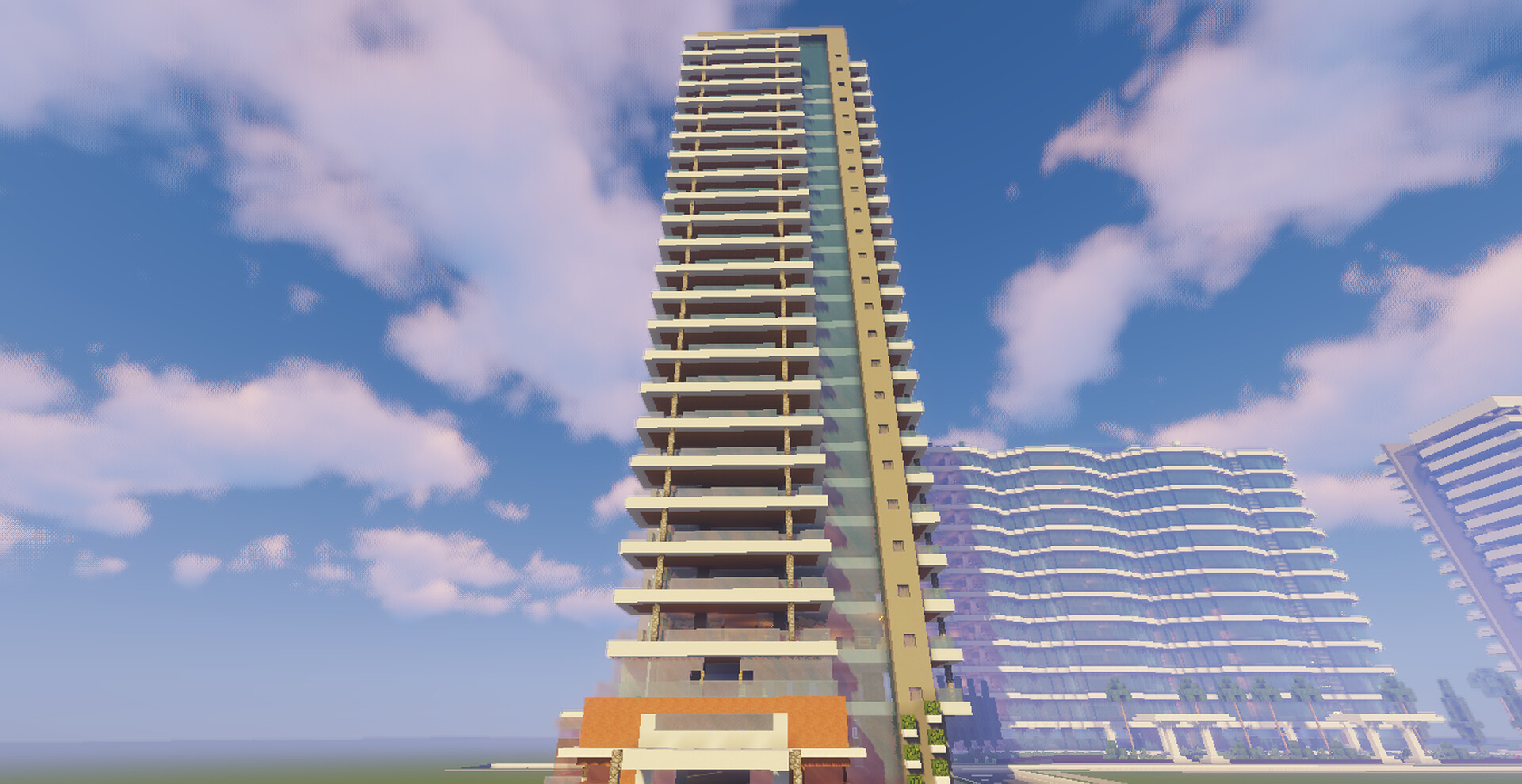 Modern Downtown 4 modern Buildings Minecraft Map