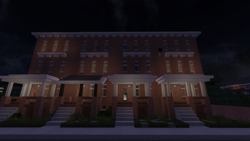 Baltimore Style Rowhomes Minecraft Map