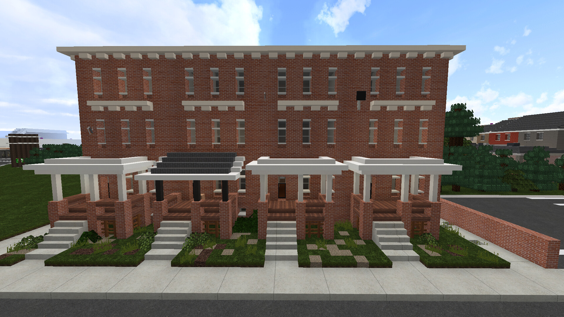 Baltimore Style Rowhomes Minecraft Map