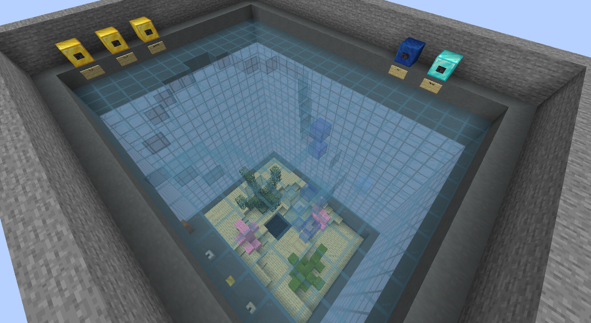 Disintegrating Fish Tank Minecraft Map