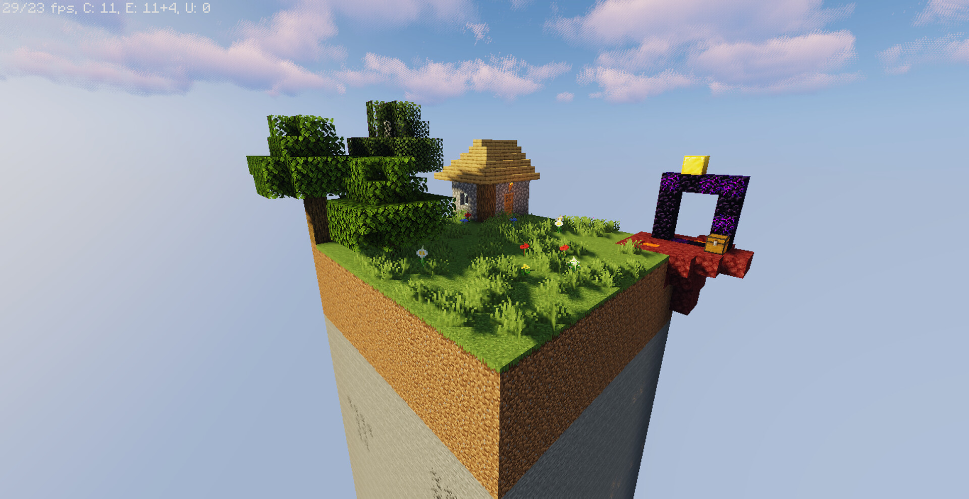 One Chunk Challenge Minecraft Map