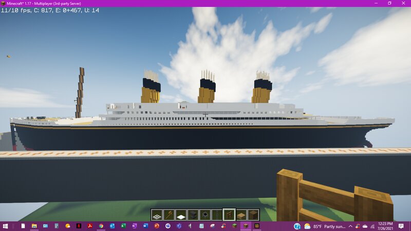 RMS James Minecraft Map