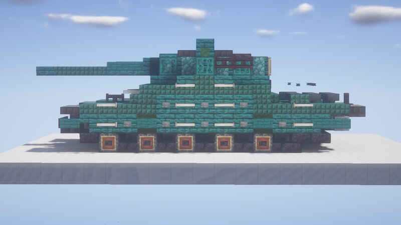 Type 5 heavy - Japan super heavy tank, 1.5:1 scale Minecraft Map