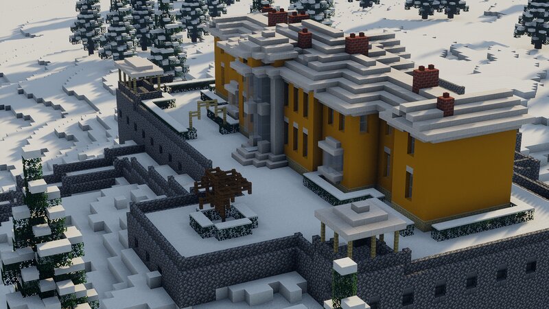 Old Russian Estate on a Hill - near Saint Petersburg, 1893 Minecraft Map