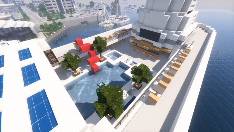 Cruise Ship (full interior) Minecraft Map