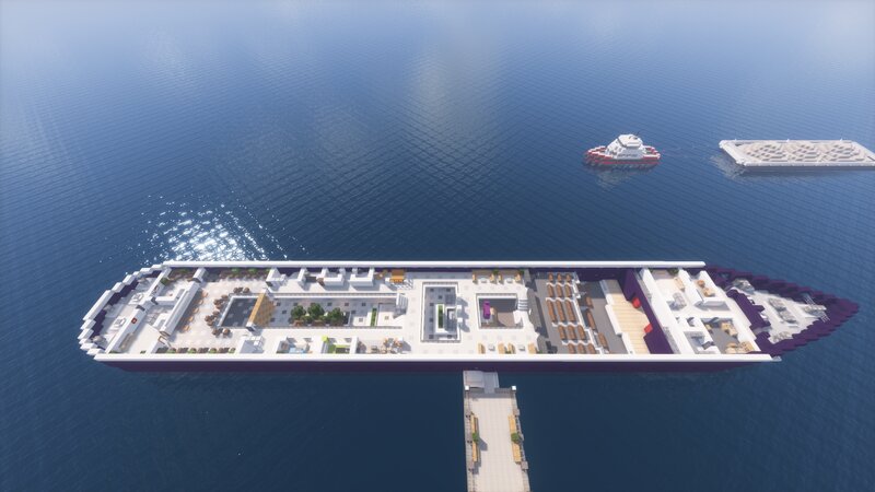 Cruise Ship (full interior) Minecraft Map