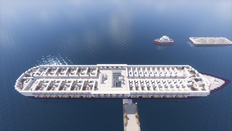 Cruise Ship (full interior) Minecraft Map