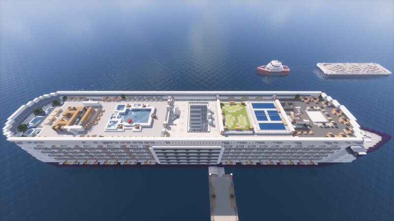 Cruise Ship (full interior) Minecraft Map