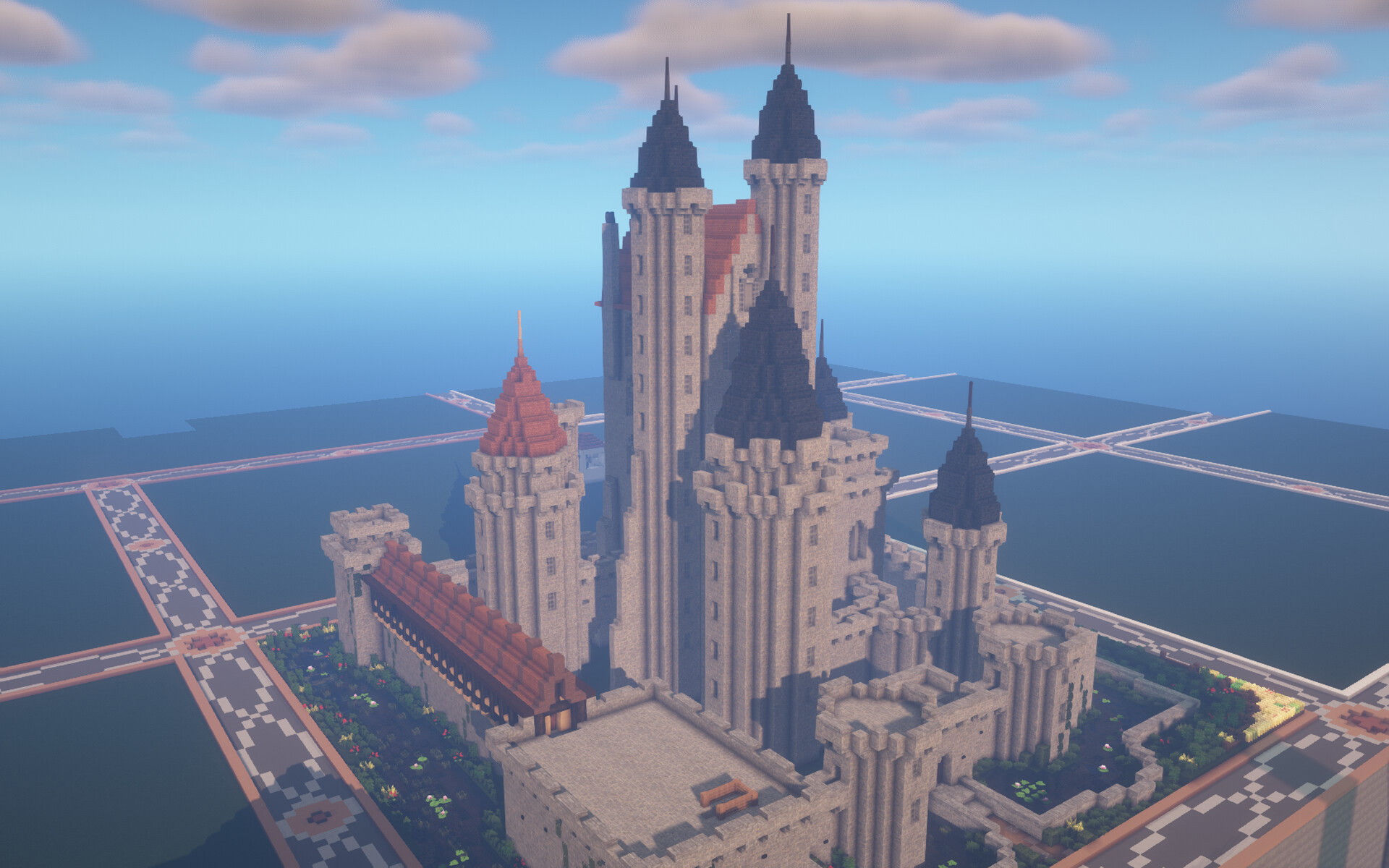 Height fantaisy castle Minecraft Map