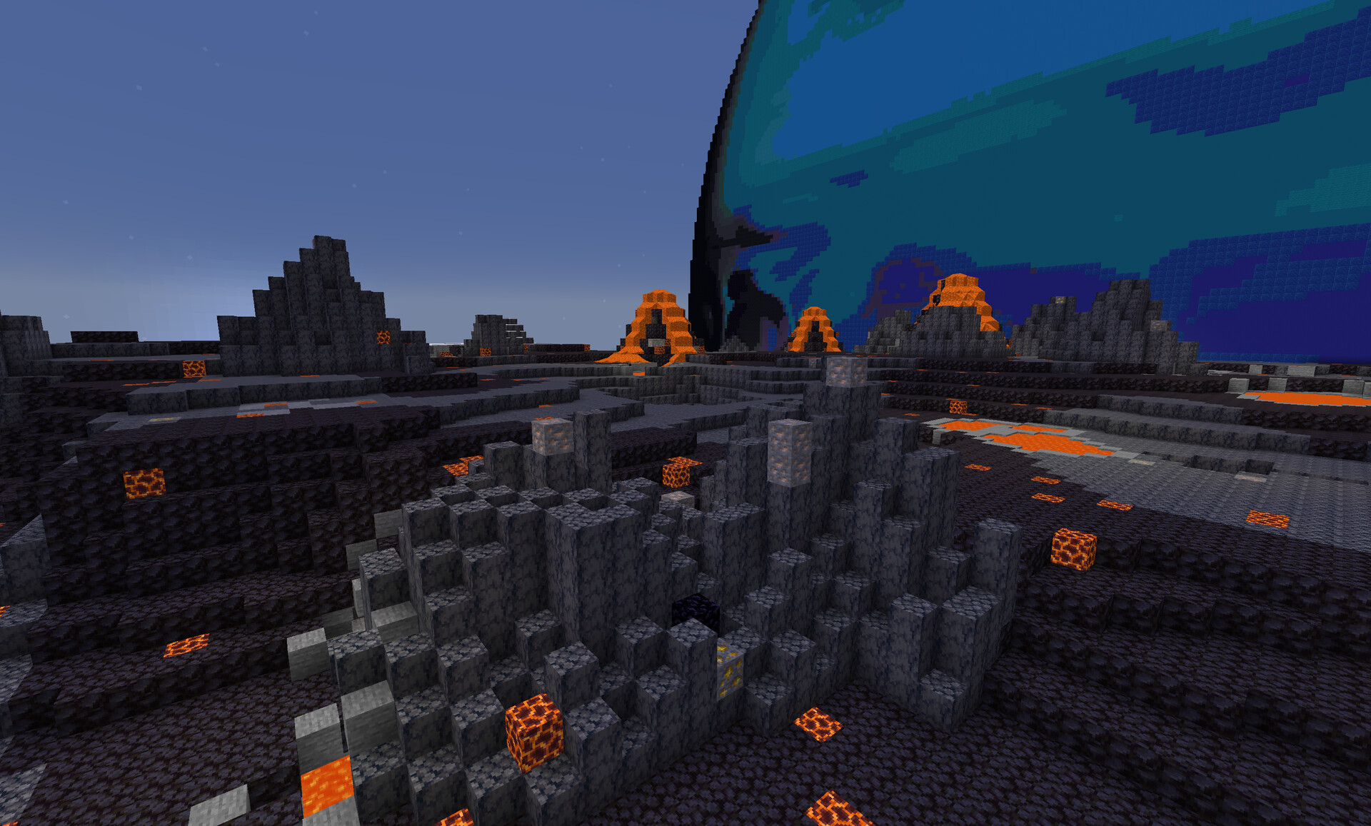 What if Earth was a moon? Minecraft Map