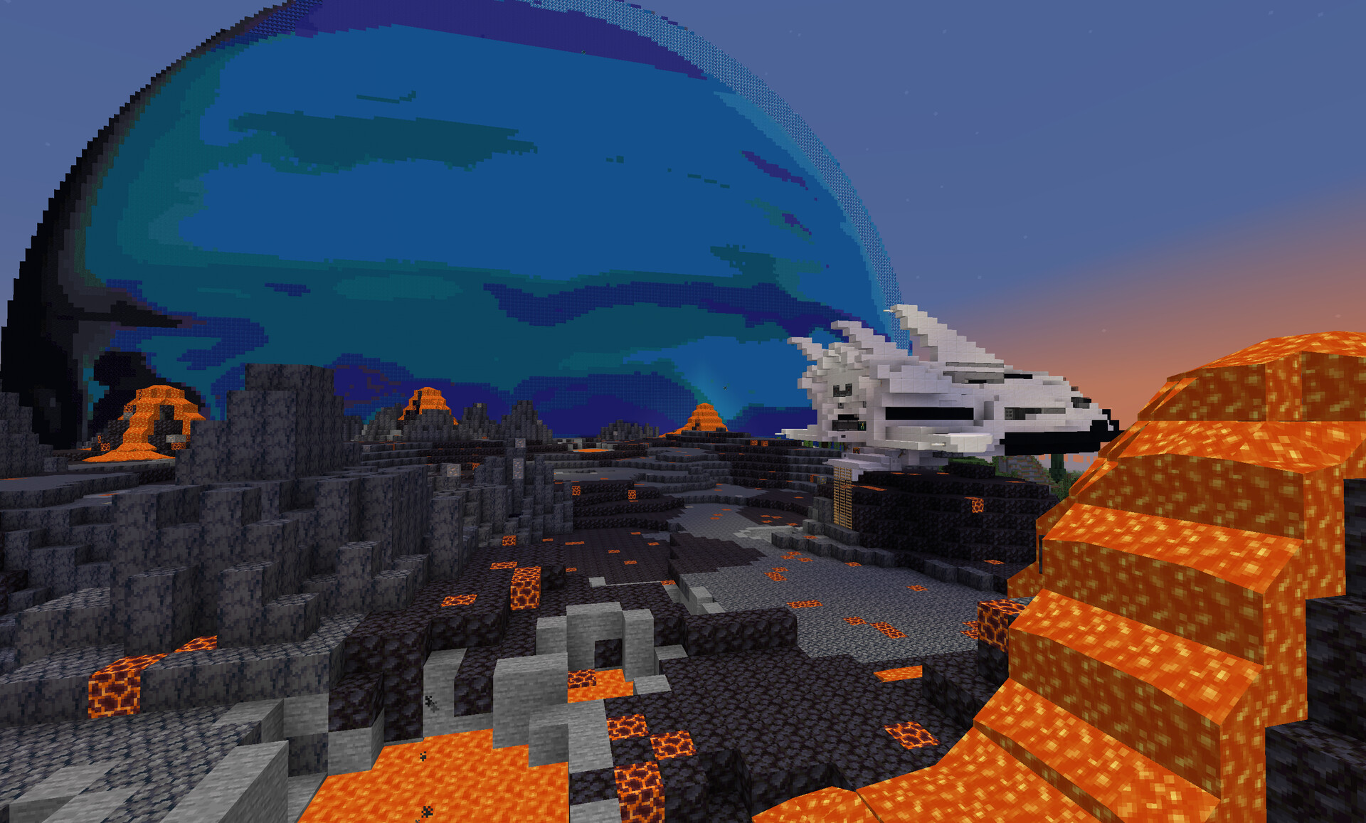 What if Earth was a moon? Minecraft Map