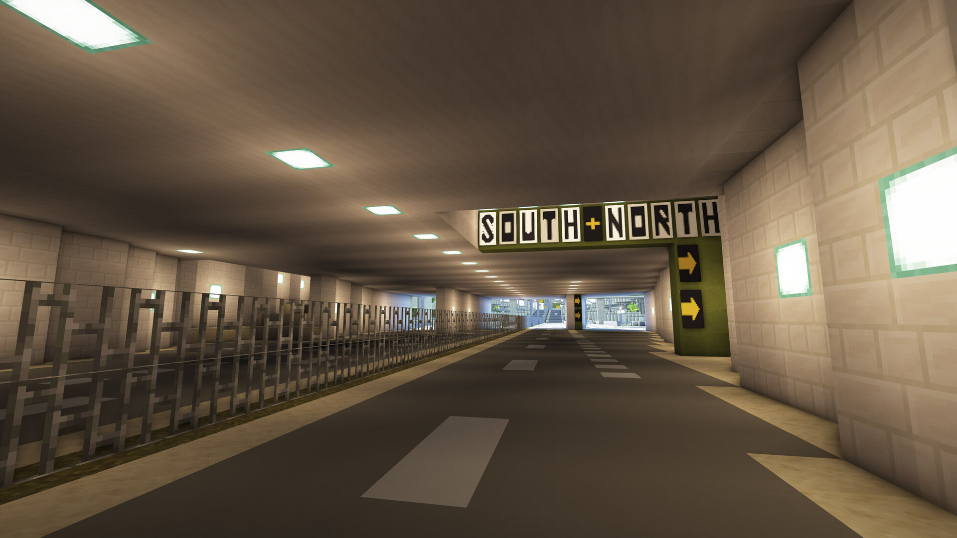 2 large highway interchange and road junction Minecraft Map