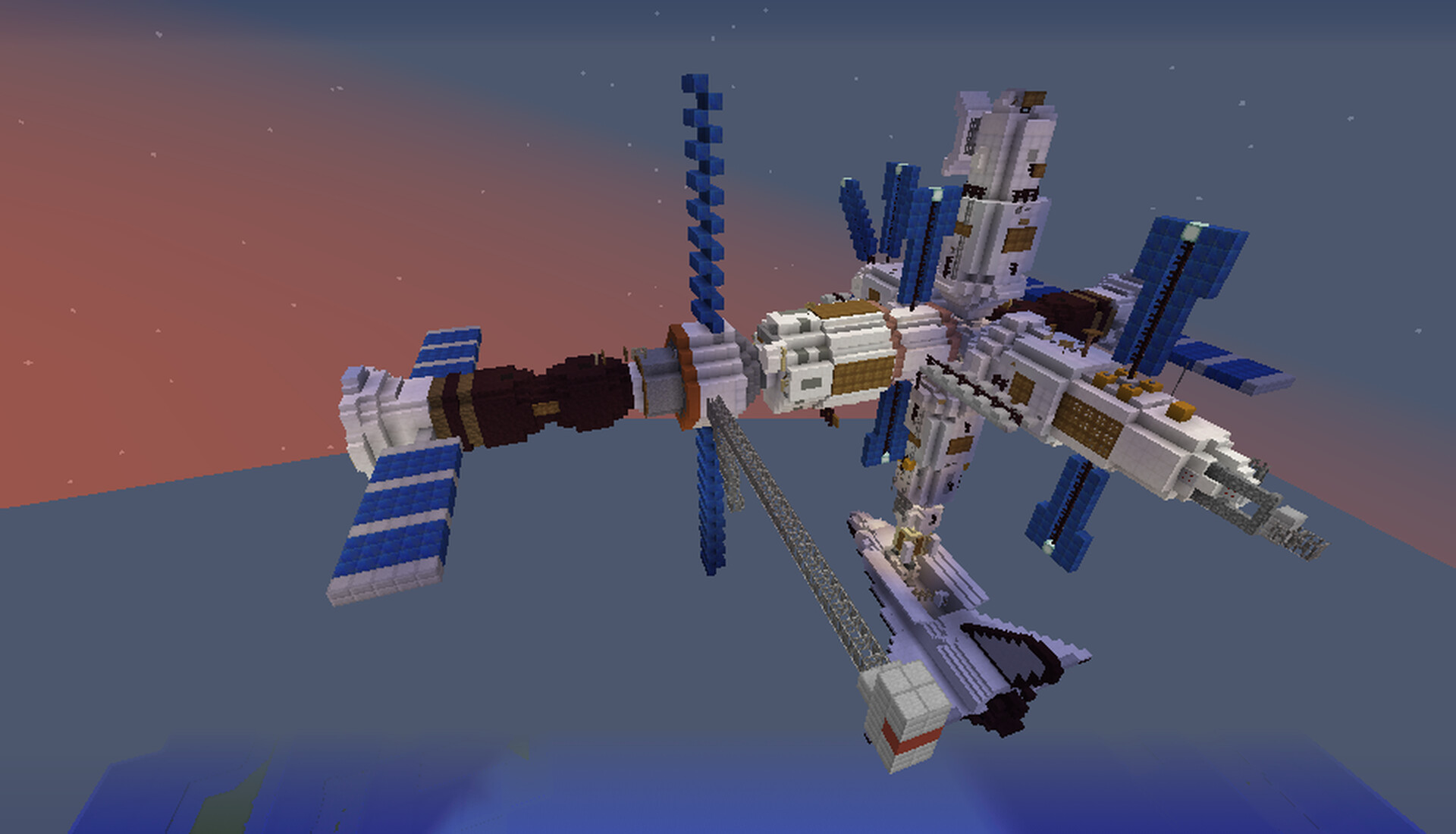 Space station "MIR" 1.12.2 // space station in minecraft Minecraft Map
