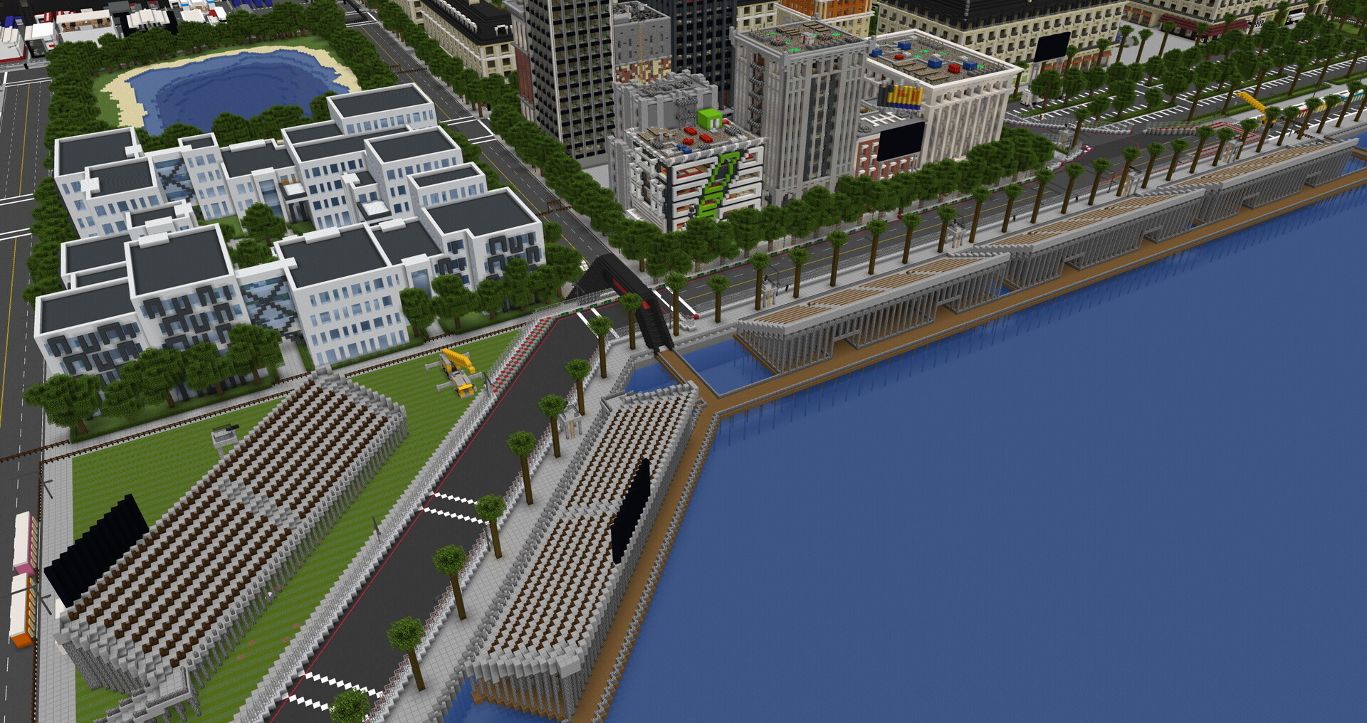 Formula 1 Race Track (the most realistic - download - 1.16.5) Minecraft Map