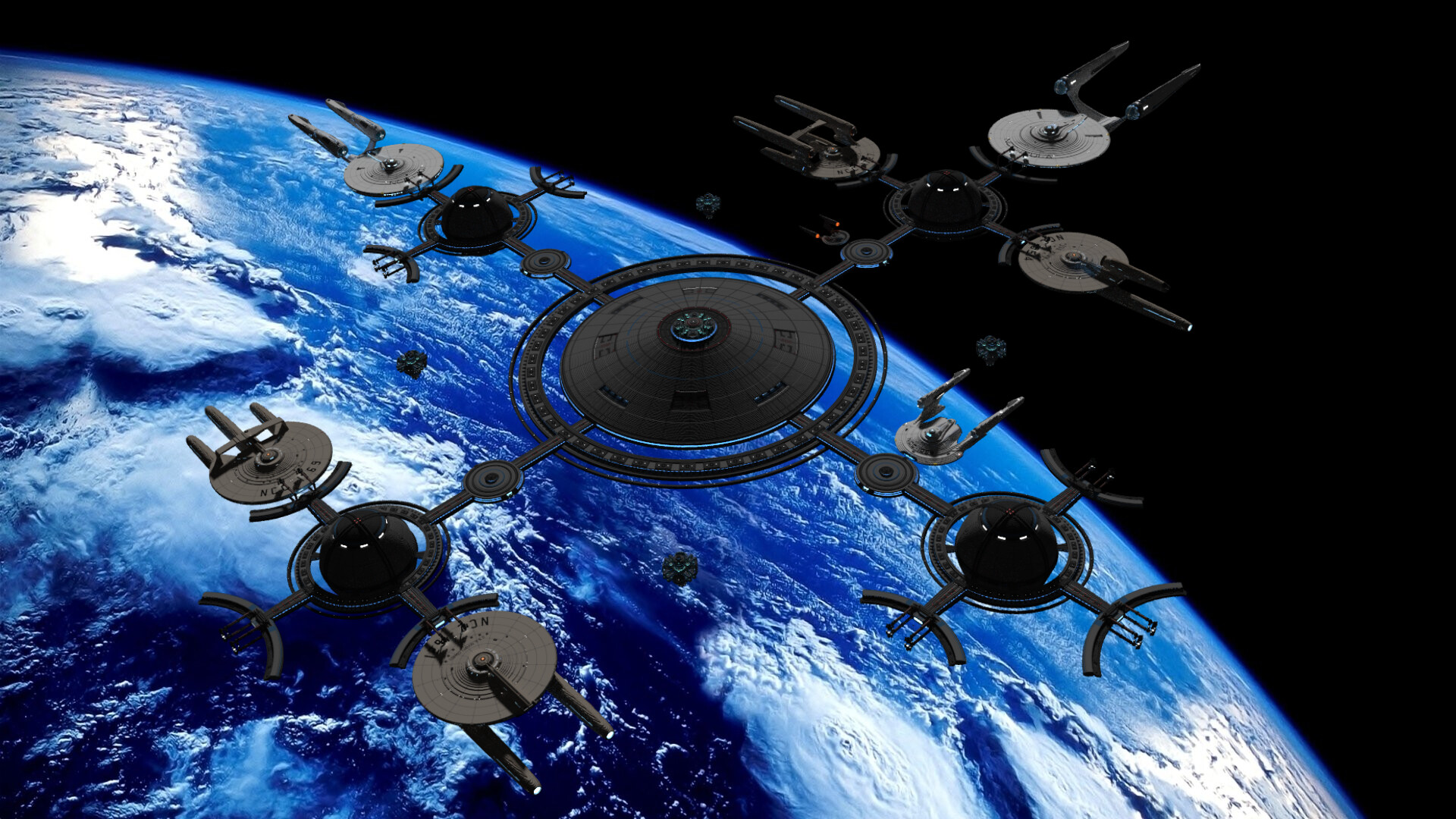 Star Trek: Orbital Spacedock(Almost 3km in diameter!) Minecraft Map