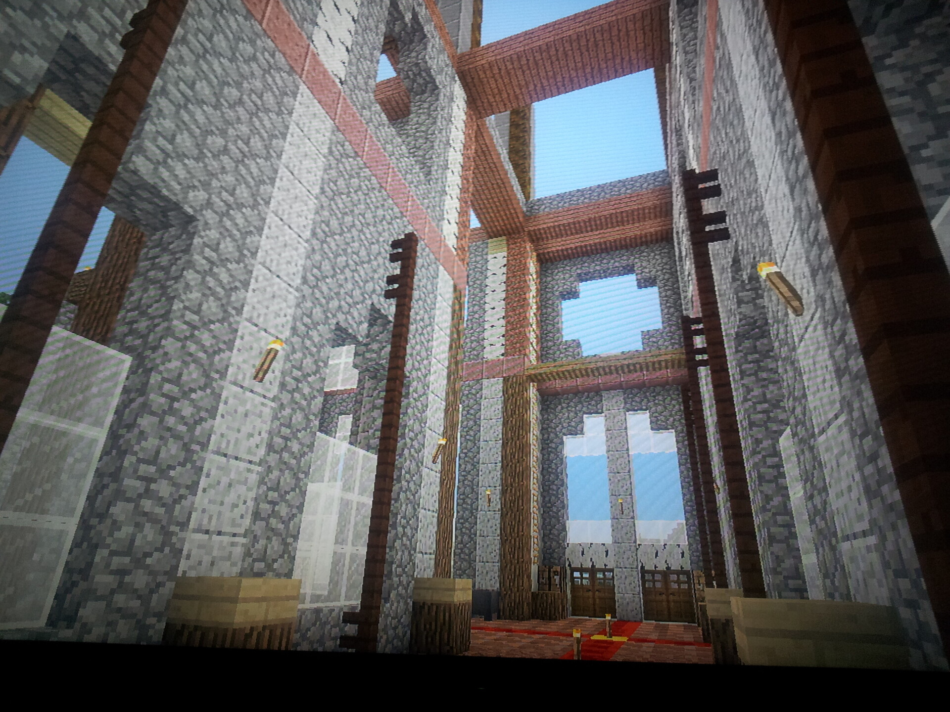 survival PS3 cathedral build (WIP) Minecraft Map
