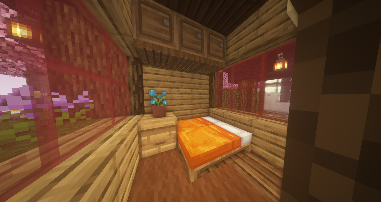 Nether Roof Oak House Minecraft Map