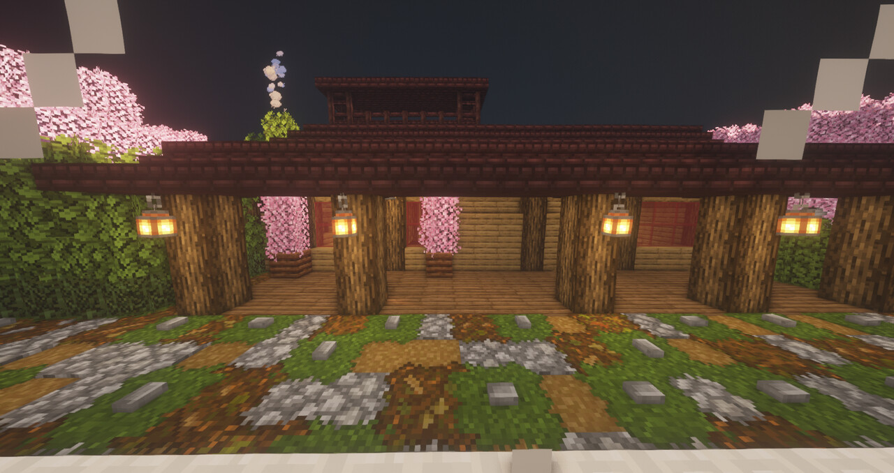 Nether Roof Oak House Minecraft Map