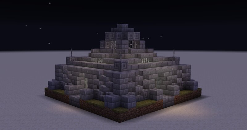 Maia Pyramid (Edit of the Underwater Ruin "big_brick_1.nbt") Minecraft Map