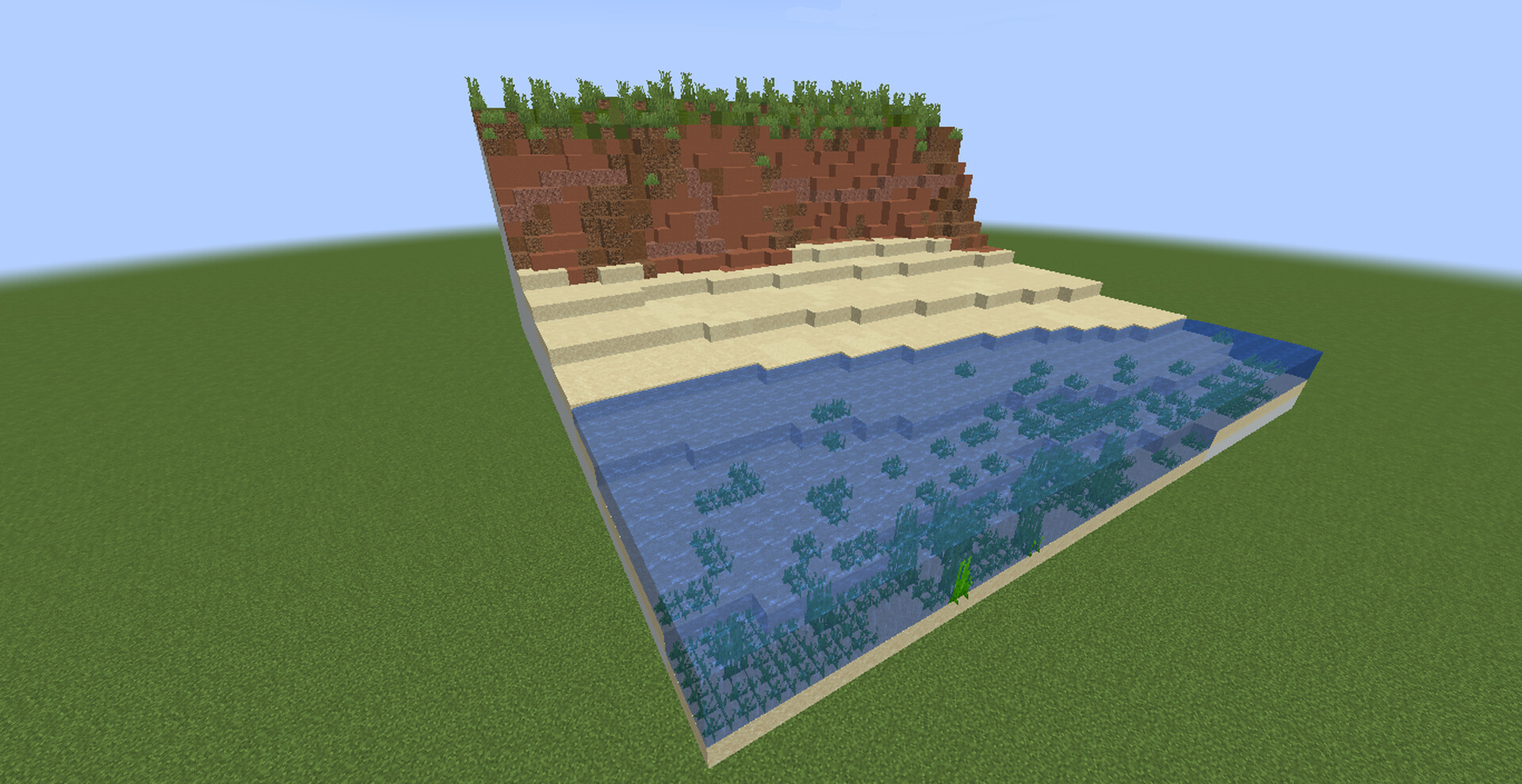 Small red clay cliff Minecraft Map