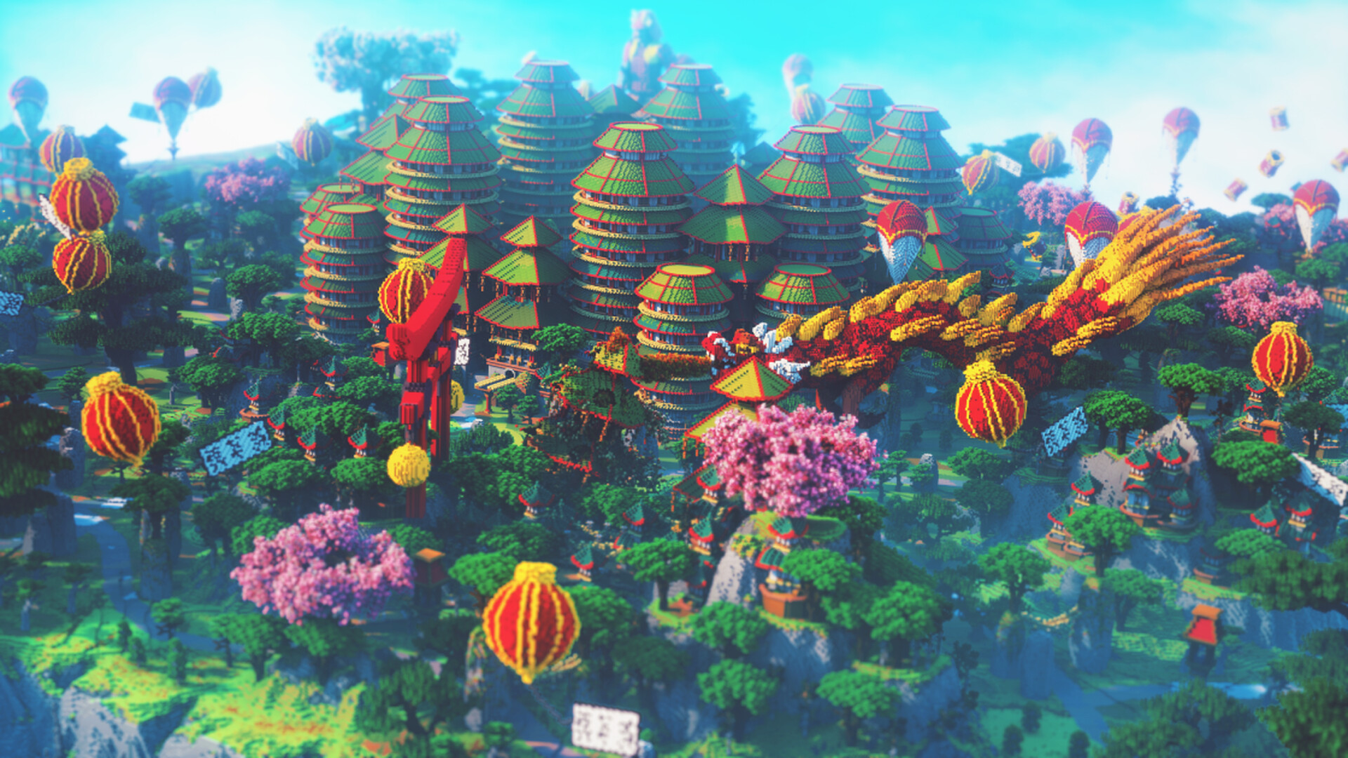 Asian Faction Spawn + Warzone By Sakoué Minecraft Map