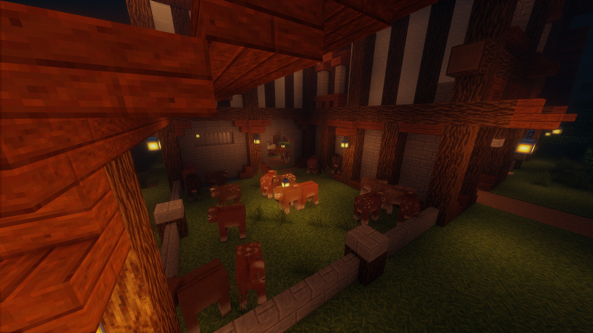 Medieval Animal Barn/Stable Minecraft Map