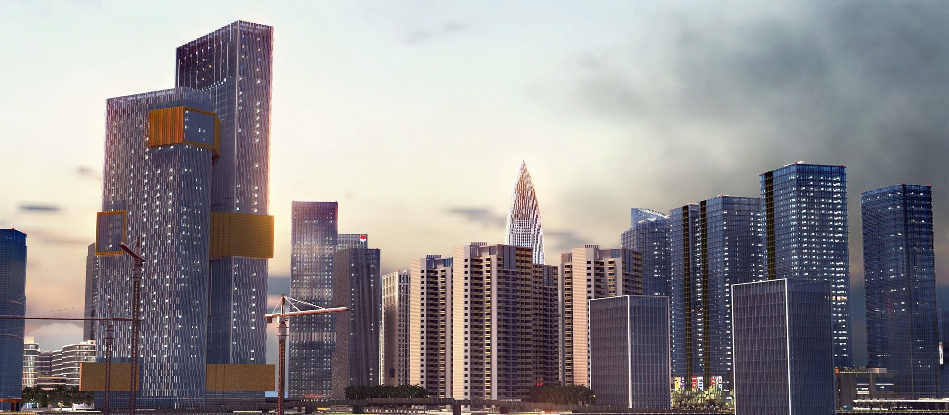 Shenzhen Project: Houhai CBD & Science and Technology Park Minecraft Map