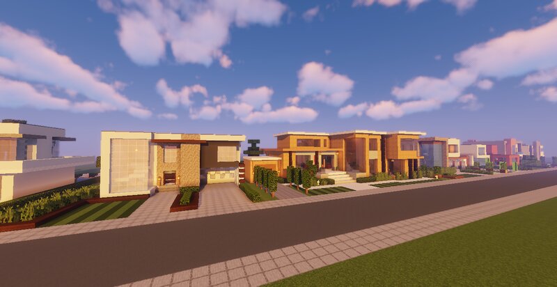 Modern Neighborhood #3 Minecraft Map