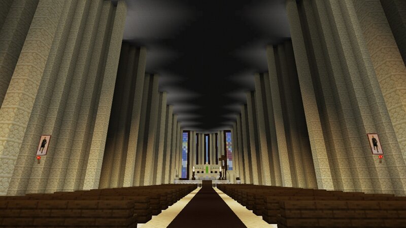 Simple church minecraft map – schematic minecraft church – Akapv