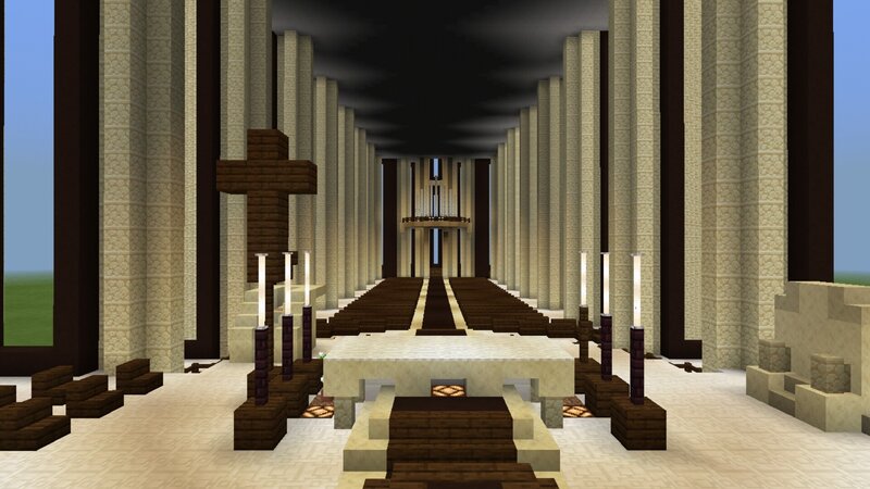 Contemporary Simple Church Minecraft Map