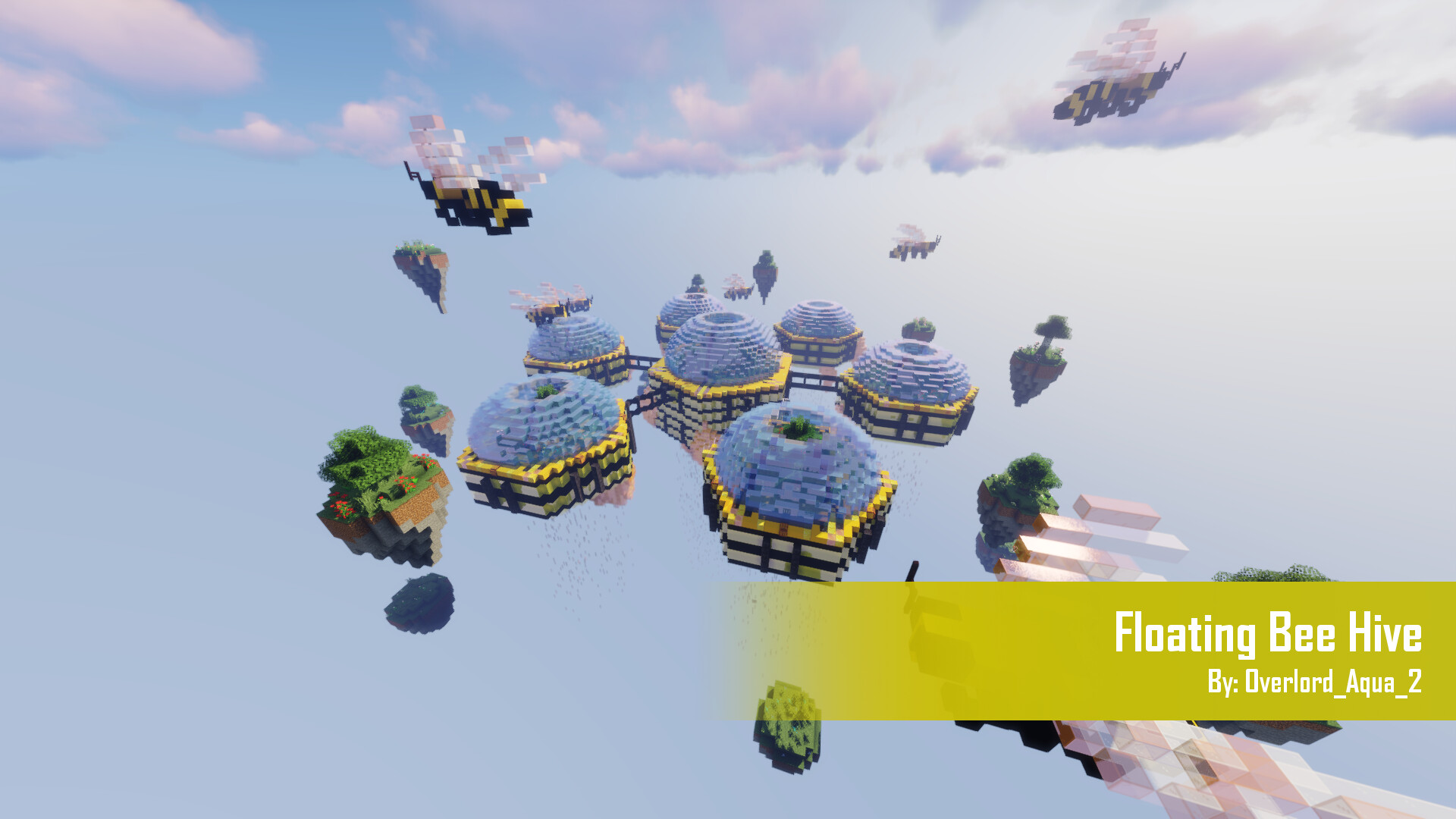 Floating Bee Hive Minecraft Map