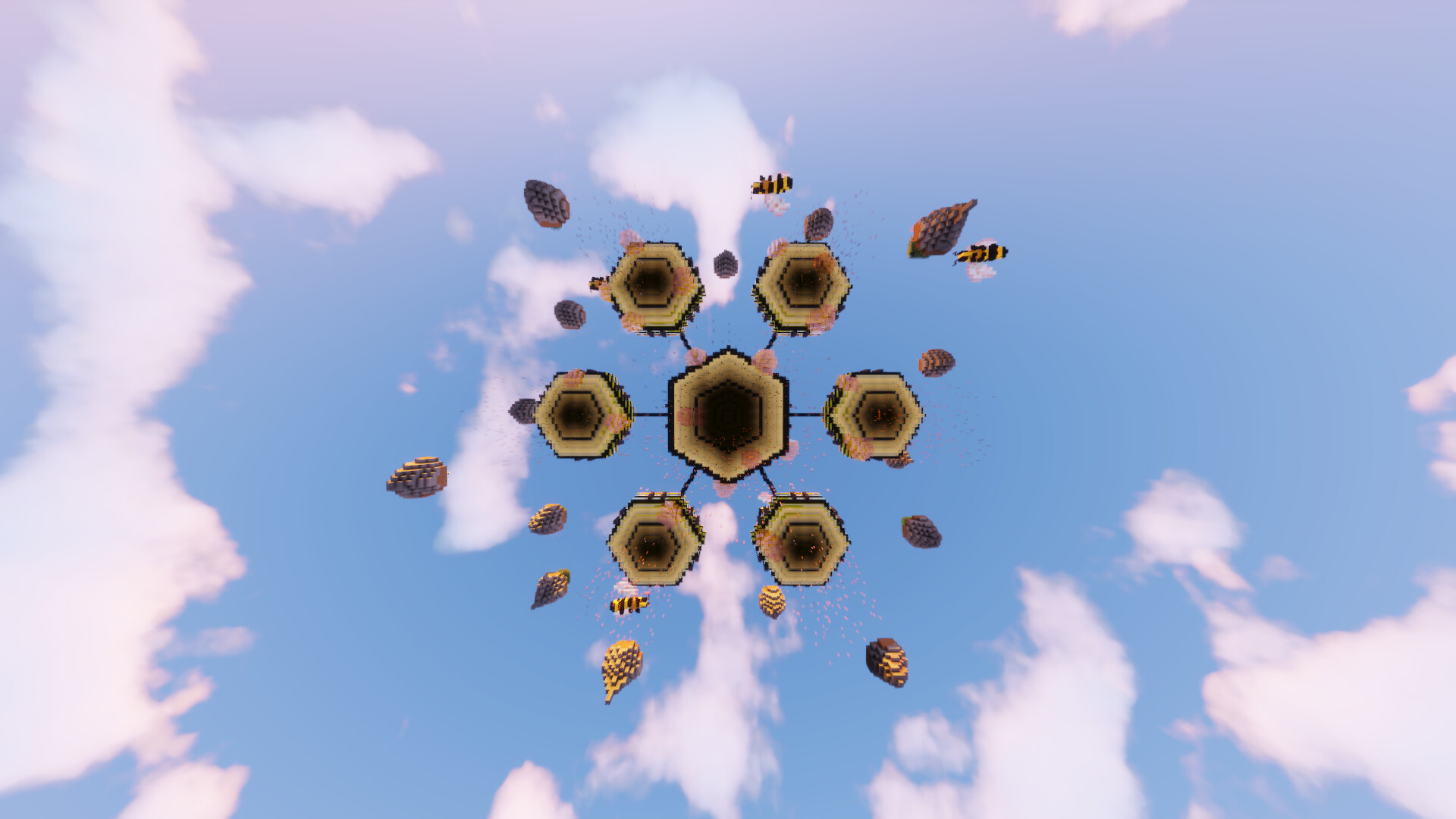 Floating Bee Hive Minecraft Map