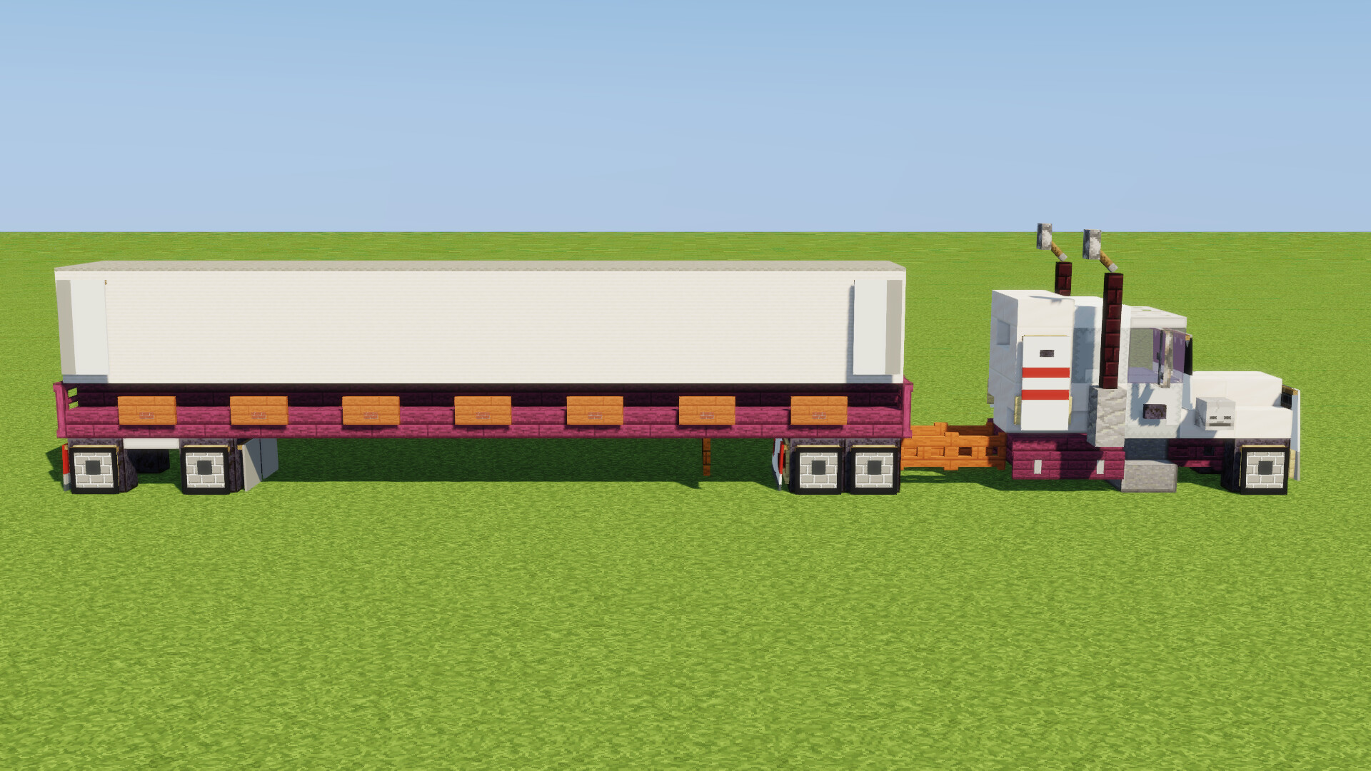 1:1 US Semi-Trailer Truck Minecraft Map