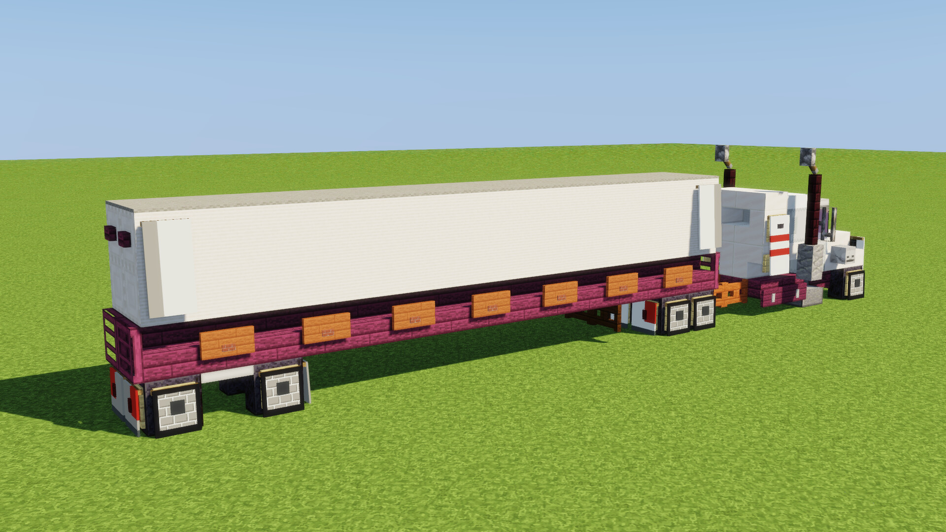 1:1 US Semi-Trailer Truck Minecraft Map