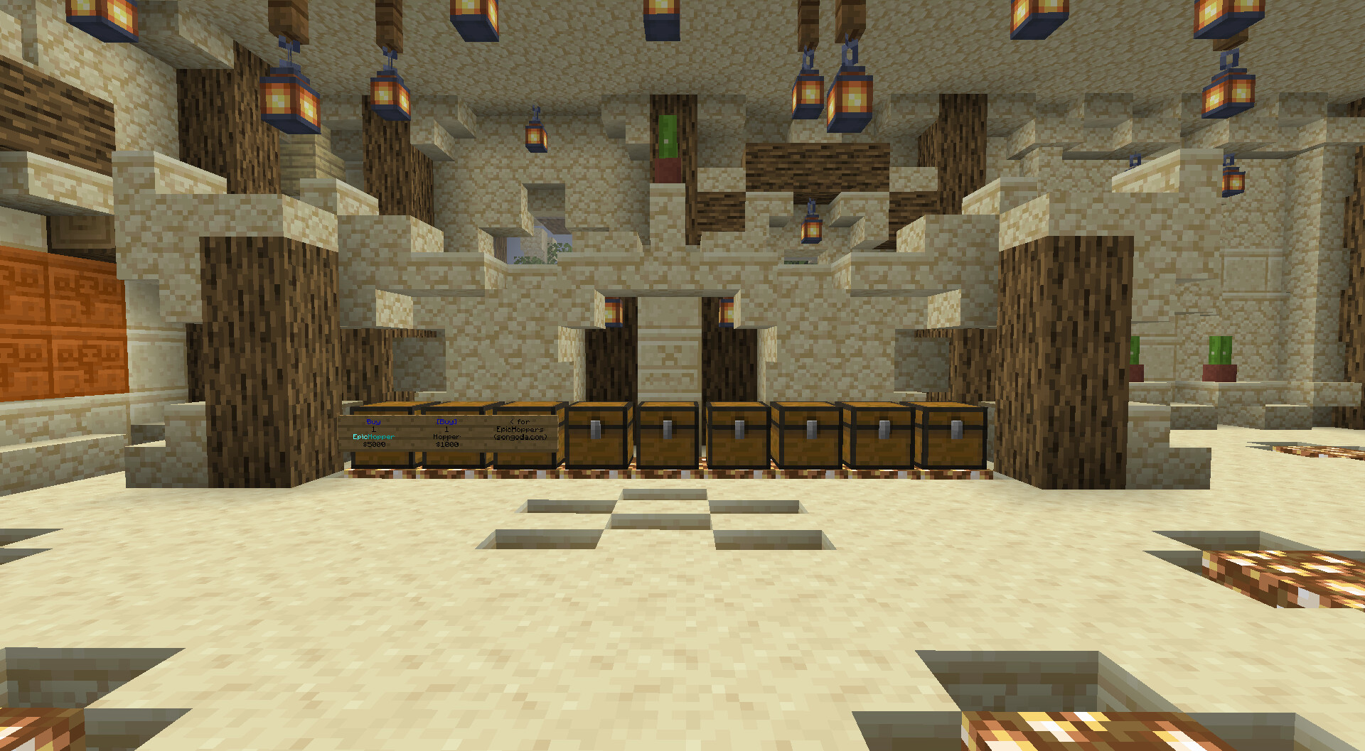 Finished shop (EssentialsX) Minecraft Map
