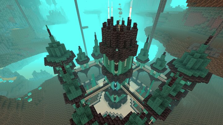 Nether Castle Courtyard! (INSANE) Minecraft Map