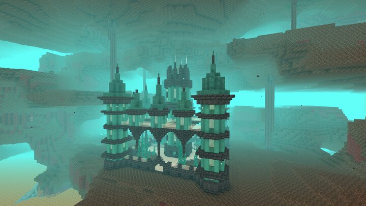 Nether Castle Courtyard! (INSANE) Minecraft Map